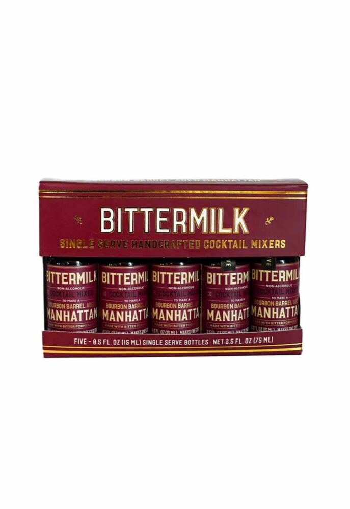 Bittermilk Bourbon Barrel Aged Manhattan Single Serve, 5 Pack Gift Set ...
