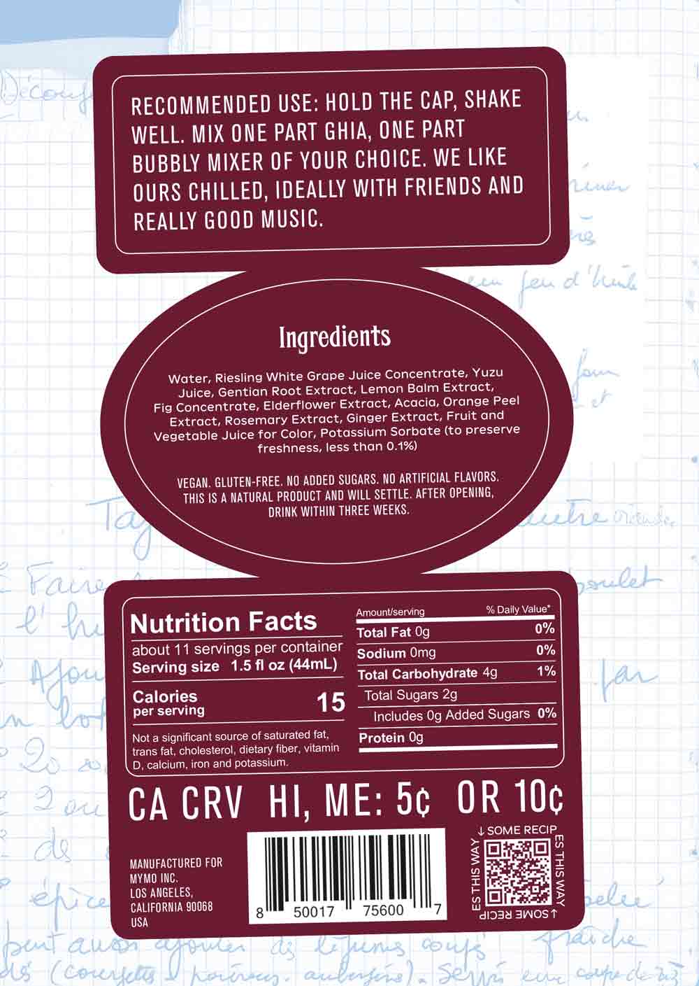 Ghia Aperitif, 500ml – Caputo's Market & Deli