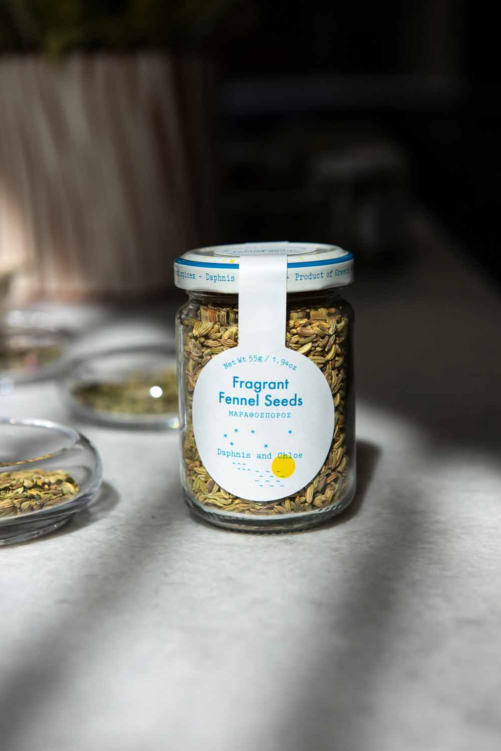 Daphnis and Chloe Fragrant Fennel Seeds Glass Jar, 55g – Caputo's ...