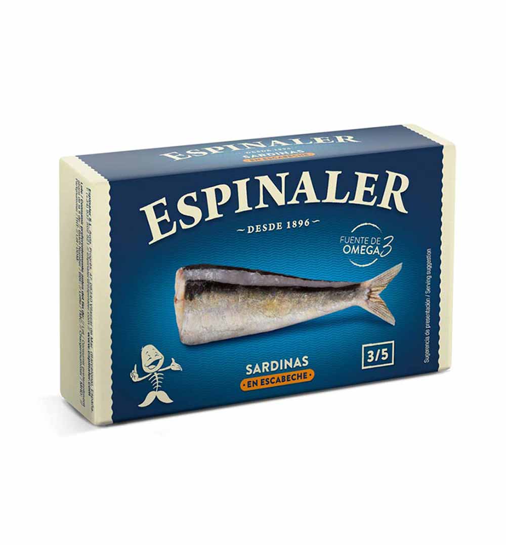 Espinaler Sardines in Pickled Sauce 3/5 Classic Line, 125g – Caputo's ...