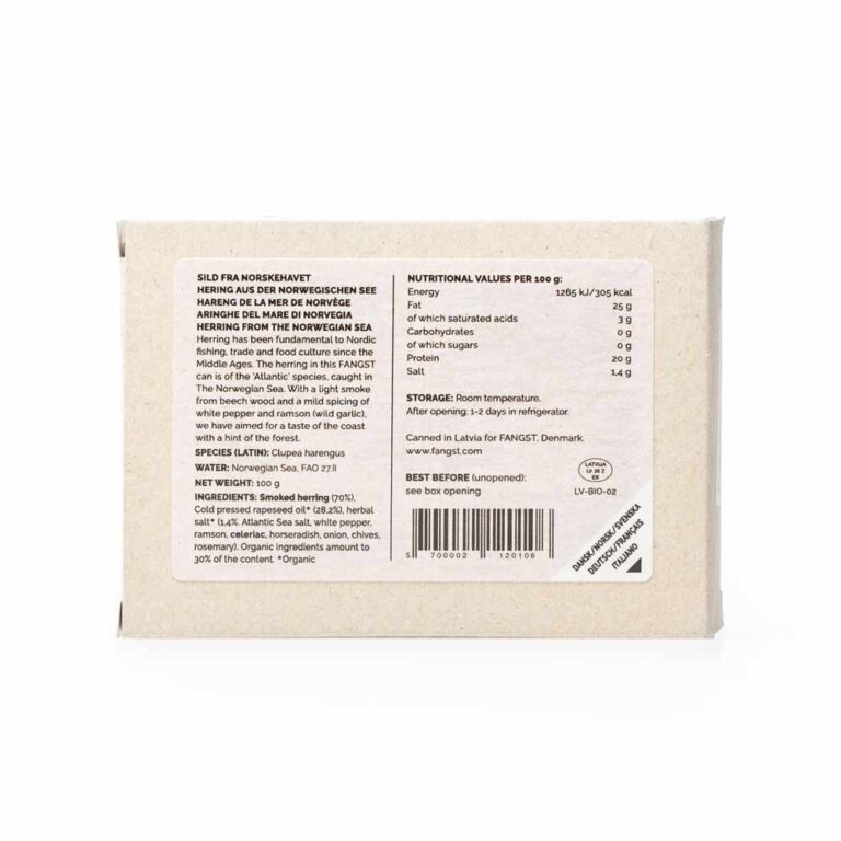 Fangst SILD No. 1 Norwegian Sea Herring Smoked w/ White Pepper & Ramson ...