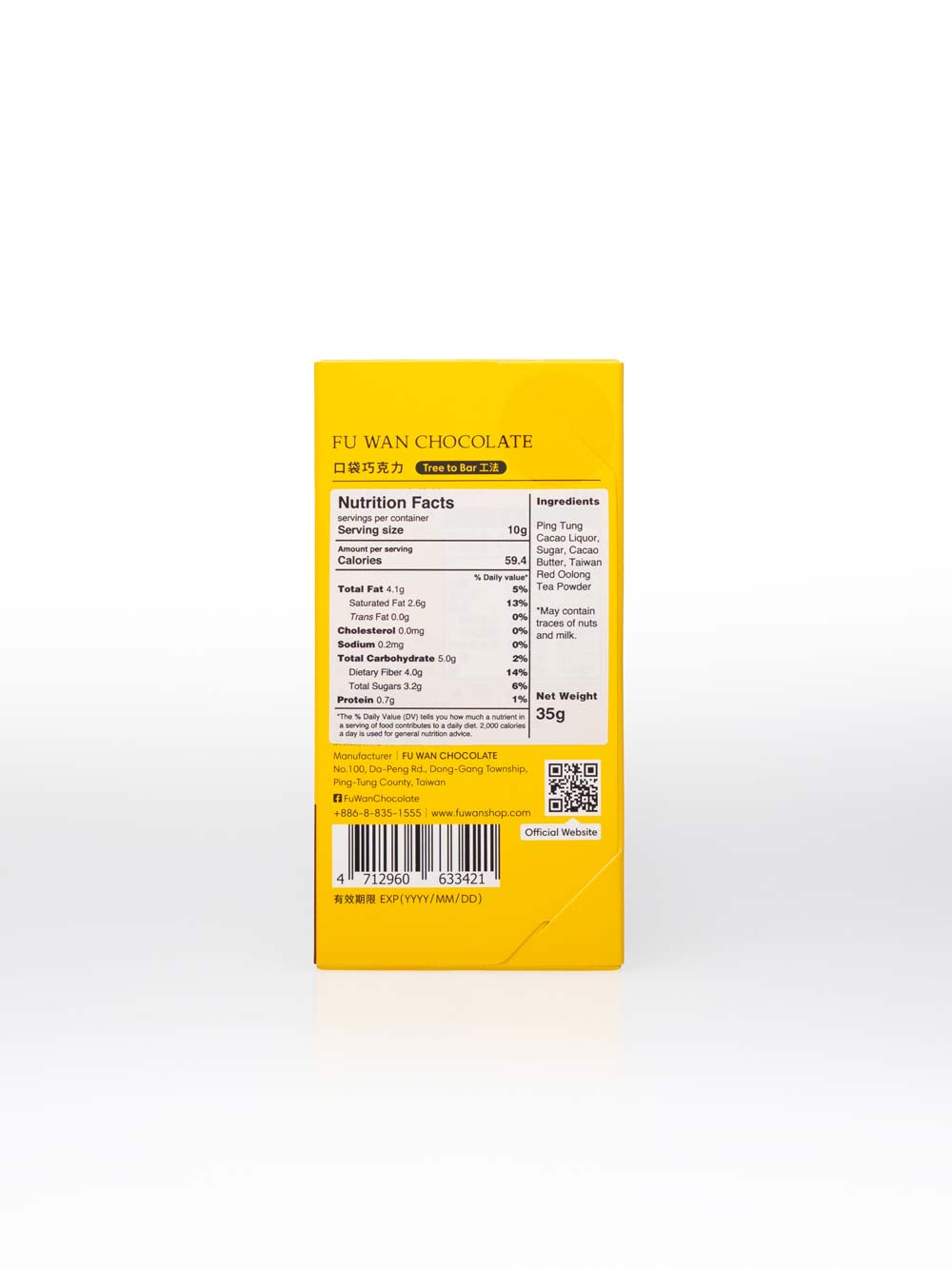 Fu Wan Taiwan Red Oolong Tea Chocolate 62% – Caputo's Market & Deli