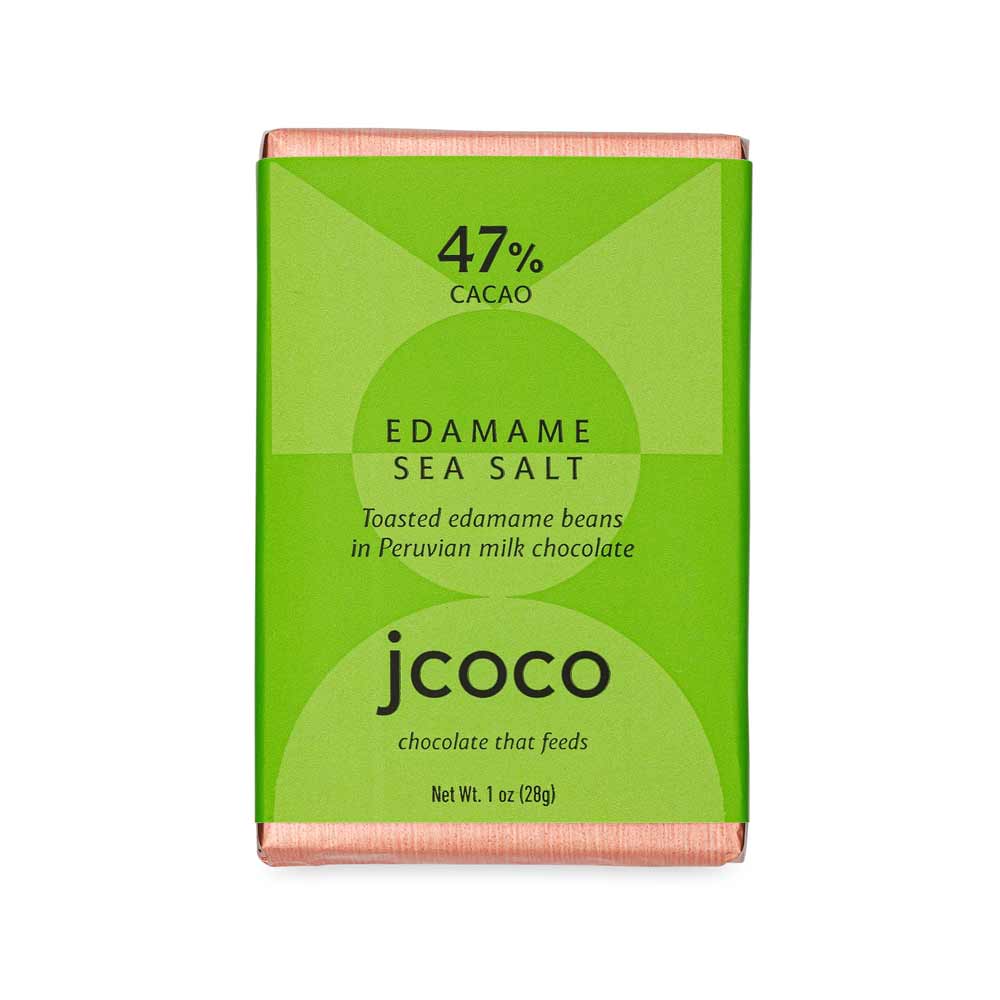 Jcoco Edamame Sea Salt Milk Chocolate 47% Mini – Caputo's Market & Deli