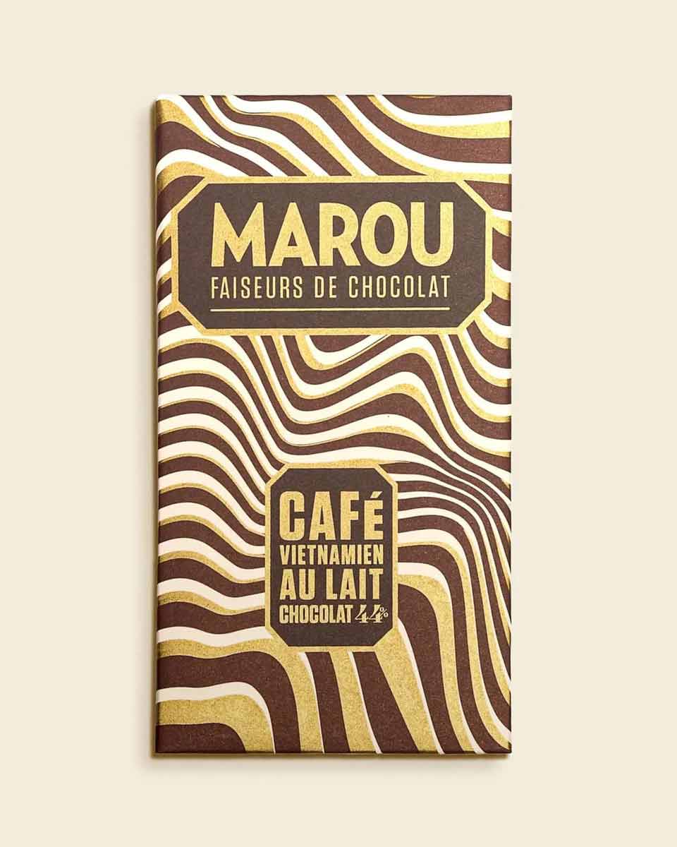 Marou Vietnamese Coffee Milk Chocolate 44%, 80g – Caputo's Market & Deli