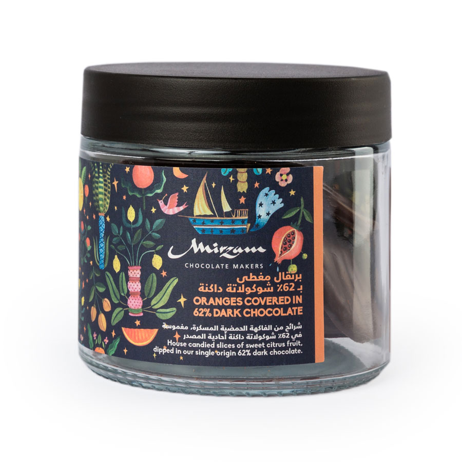 Mirzam 62% Dark Chocolate Coated Oranges, Secret Spice Garden Series ...