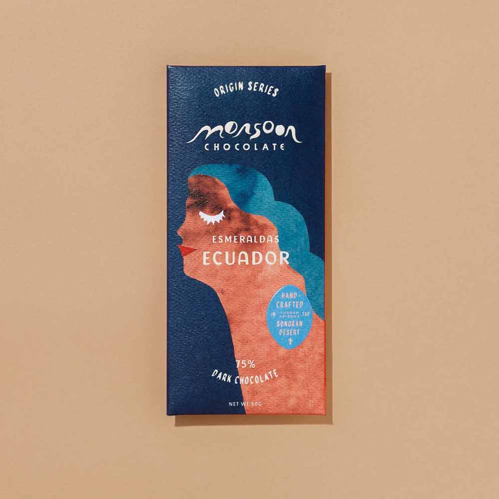 Monsoon Chocolate Esmeraldas Ecuador 75% Dark Chocolate – Caputo's ...