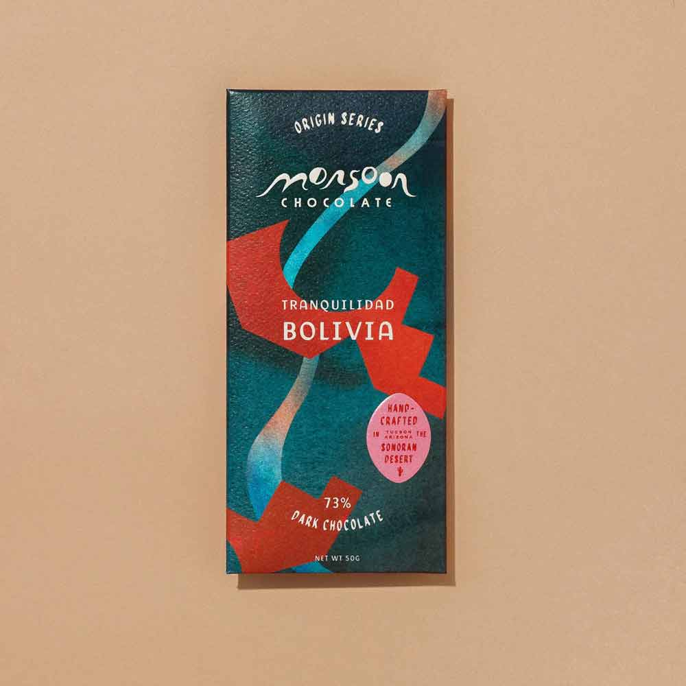 Monsoon Chocolate Tranquilidad Bolivia 73% Dark Chocolate – Caputo's ...