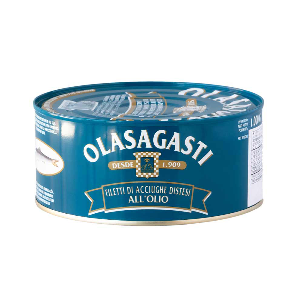 Olasagasti Anchovy Fillets in EVOO 1000g – Caputo's Market & Deli