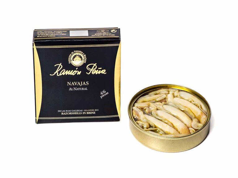 Ramon Pena Razor Shells in Brine 4/6 – Caputo's Market & Deli