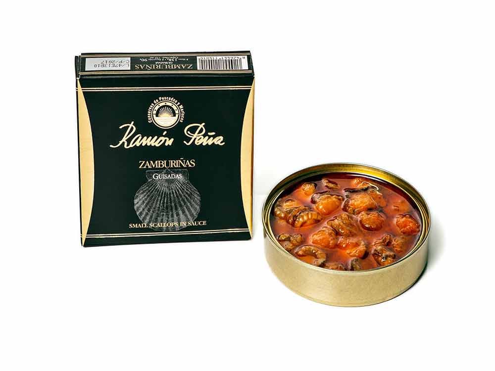 Ramon Pena Small Scallops in Sauce *Gold Line*, 110g – Caputo's Market ...