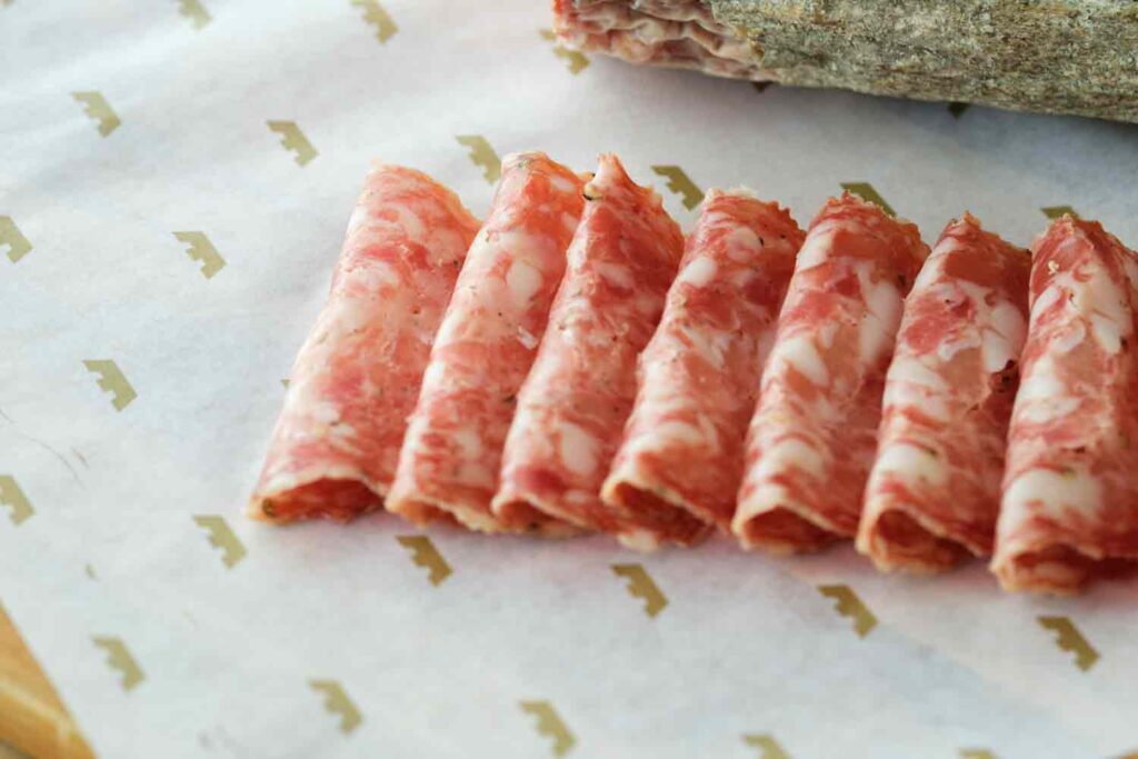 Smoking Goose, Salame Toscano – per 1/2 lb (8 oz) – Caputo's Market & Deli